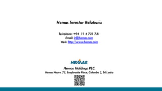 Hemas Investor Presentation 2012/13 | PDF