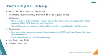 Hemas Holdings PLC Investor Presentation Q3 2018/19 | PDF