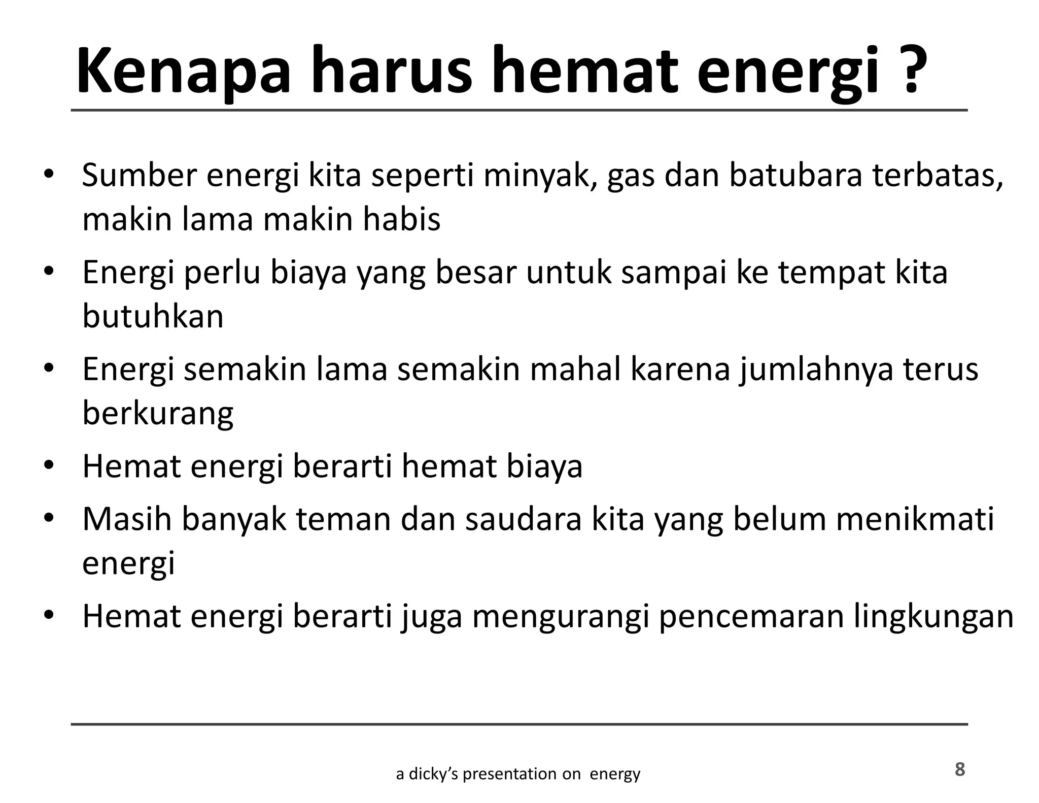 Hemat energi untuk anak anak | PDF