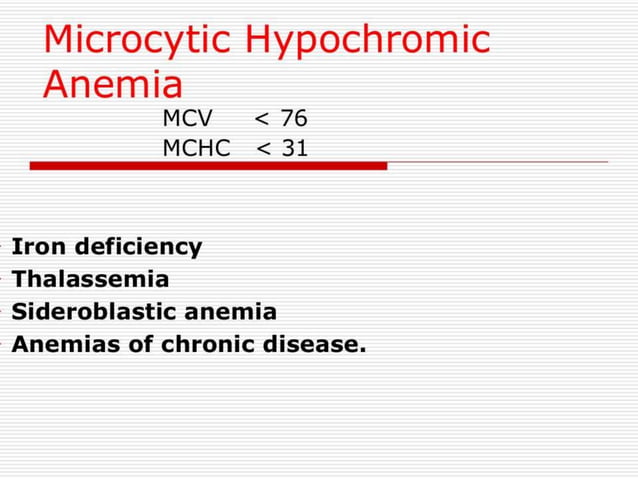 Anemia, Microcytic Hypochromic and Macrocytic anemia | PPT | Blood ...
