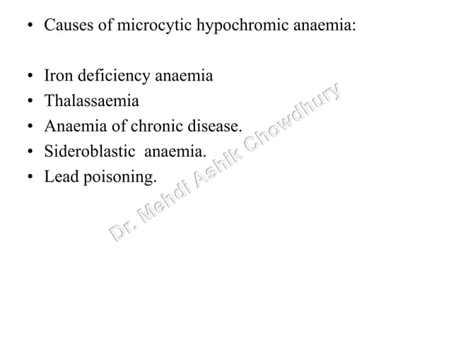 Anemia, Microcytic Hypochromic and Macrocytic anemia | PPT | Blood ...