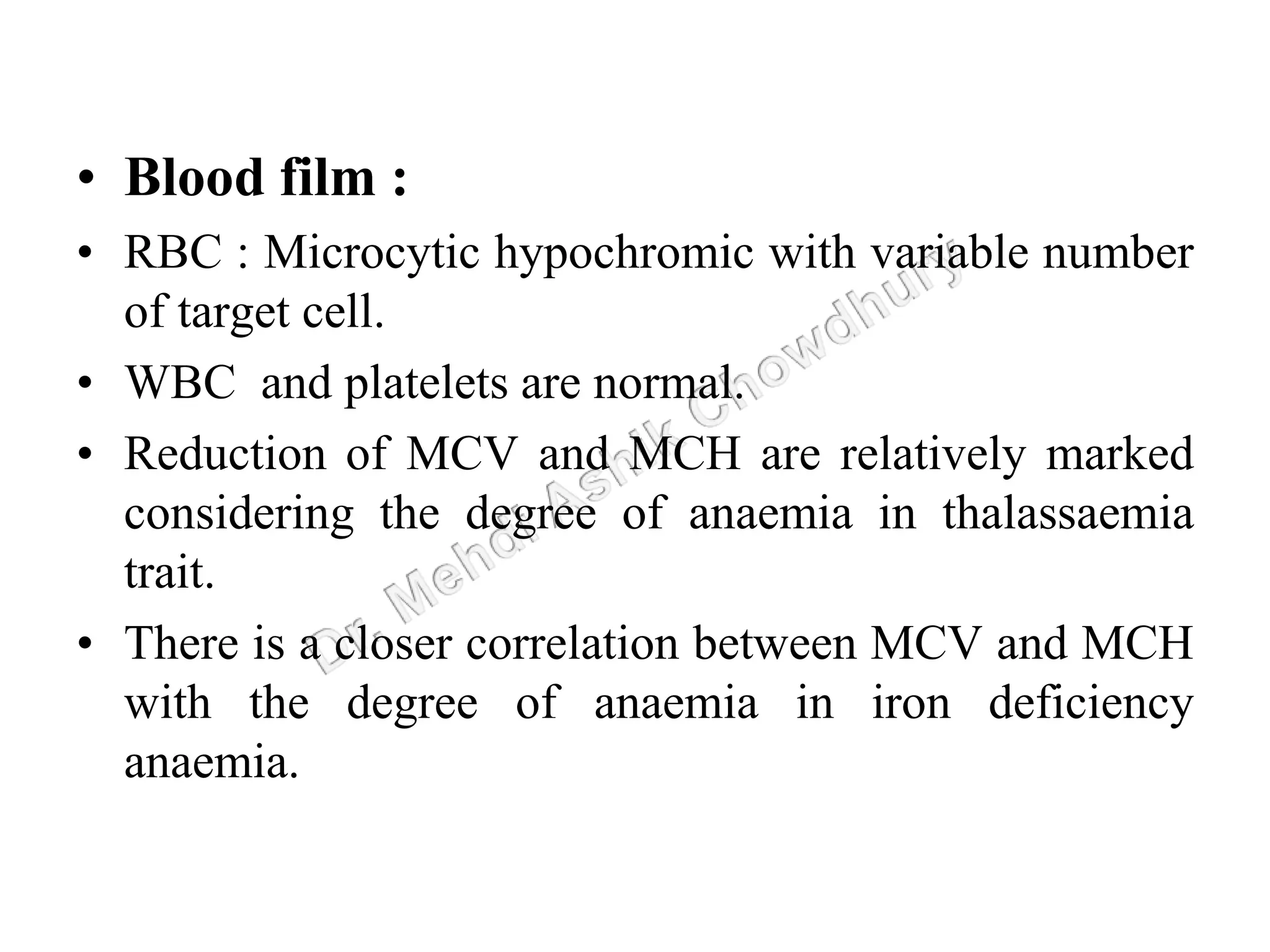 Haemolytic anemia,Thalassemia, sickle cell Anemia) | PPT