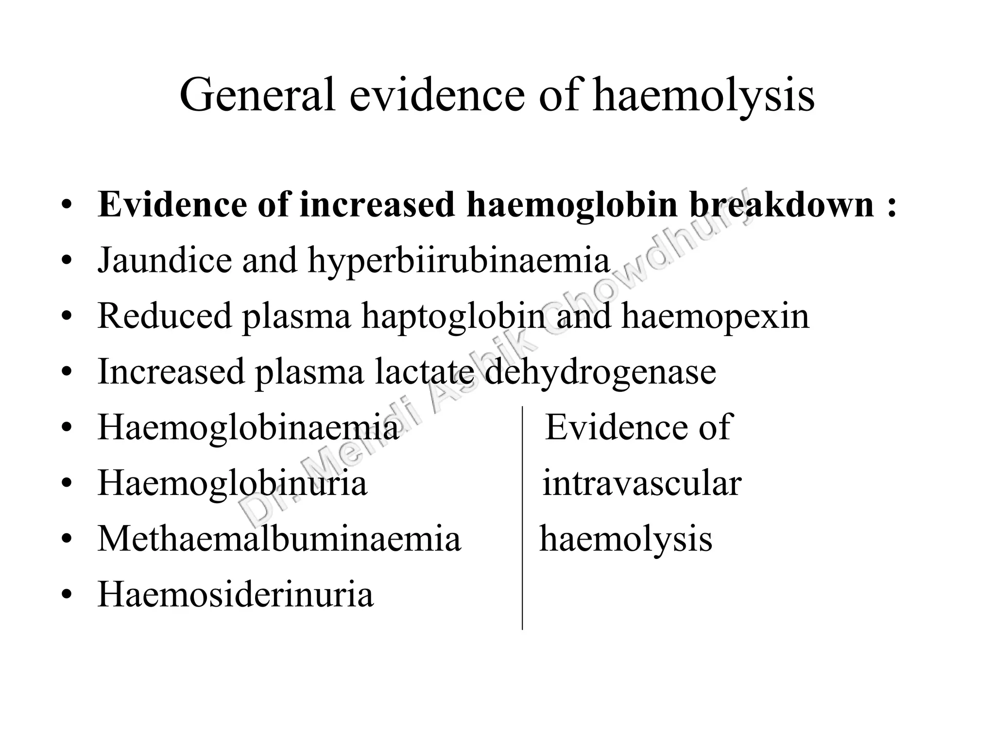 Haemolytic anemia,Thalassemia, sickle cell Anemia) | PPT