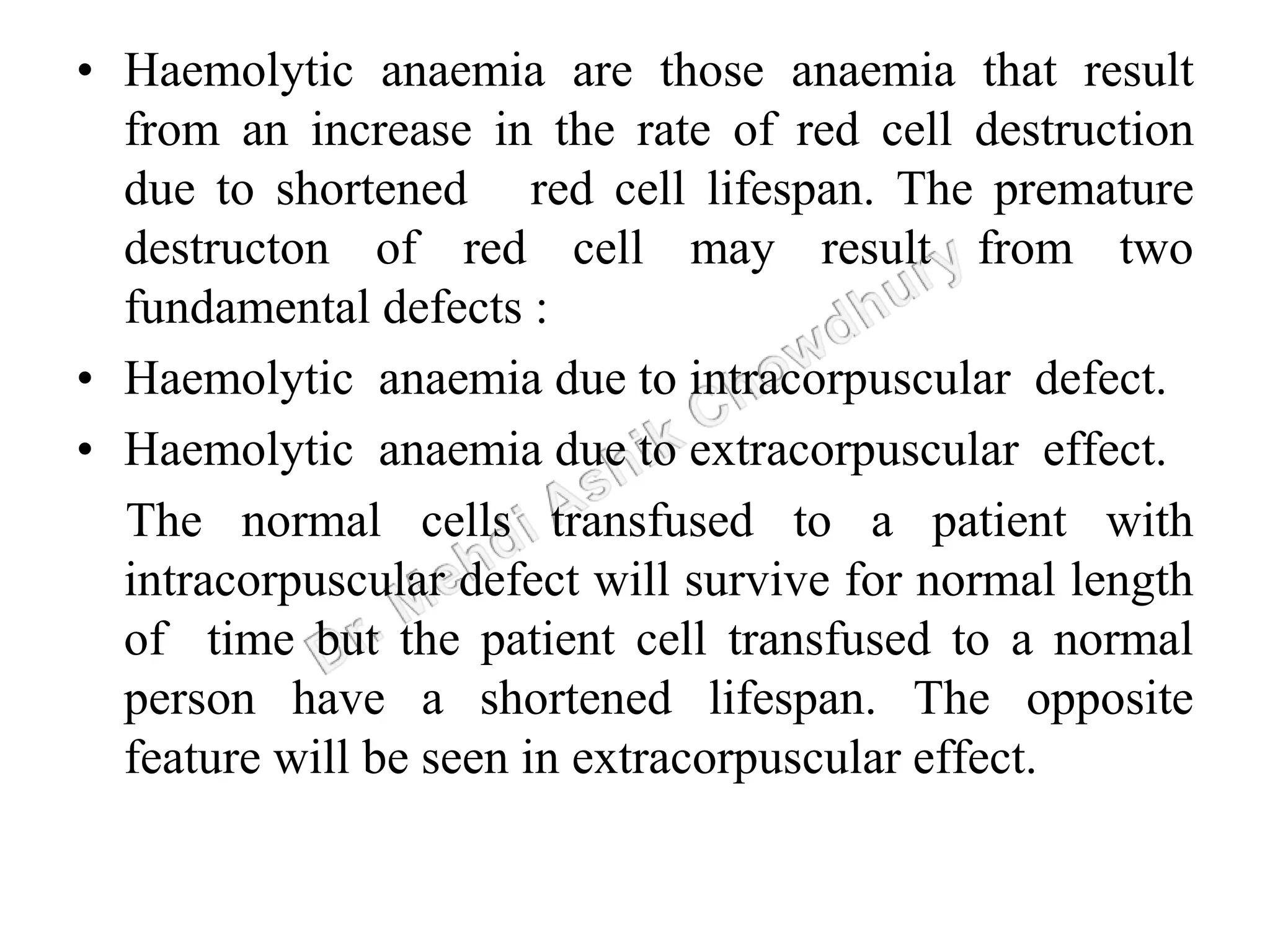 Haemolytic anemia,Thalassemia, sickle cell Anemia) | PPT
