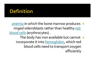 Pancytopenia and Aplastic anaemia, sideroblastic Anemia | PPT