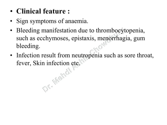 Pancytopenia and Aplastic anaemia, sideroblastic Anemia | PPT | Blood ...