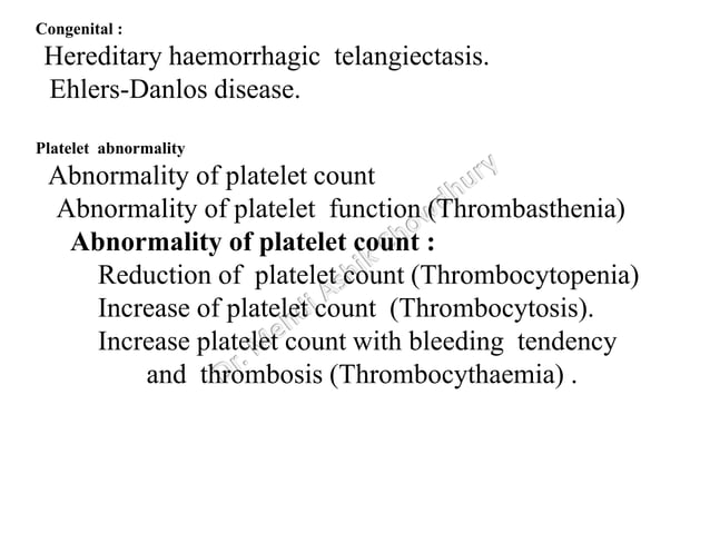 Bleeding Disorder Pptx