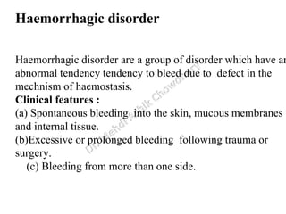 Bleeding-disorder | PPTX