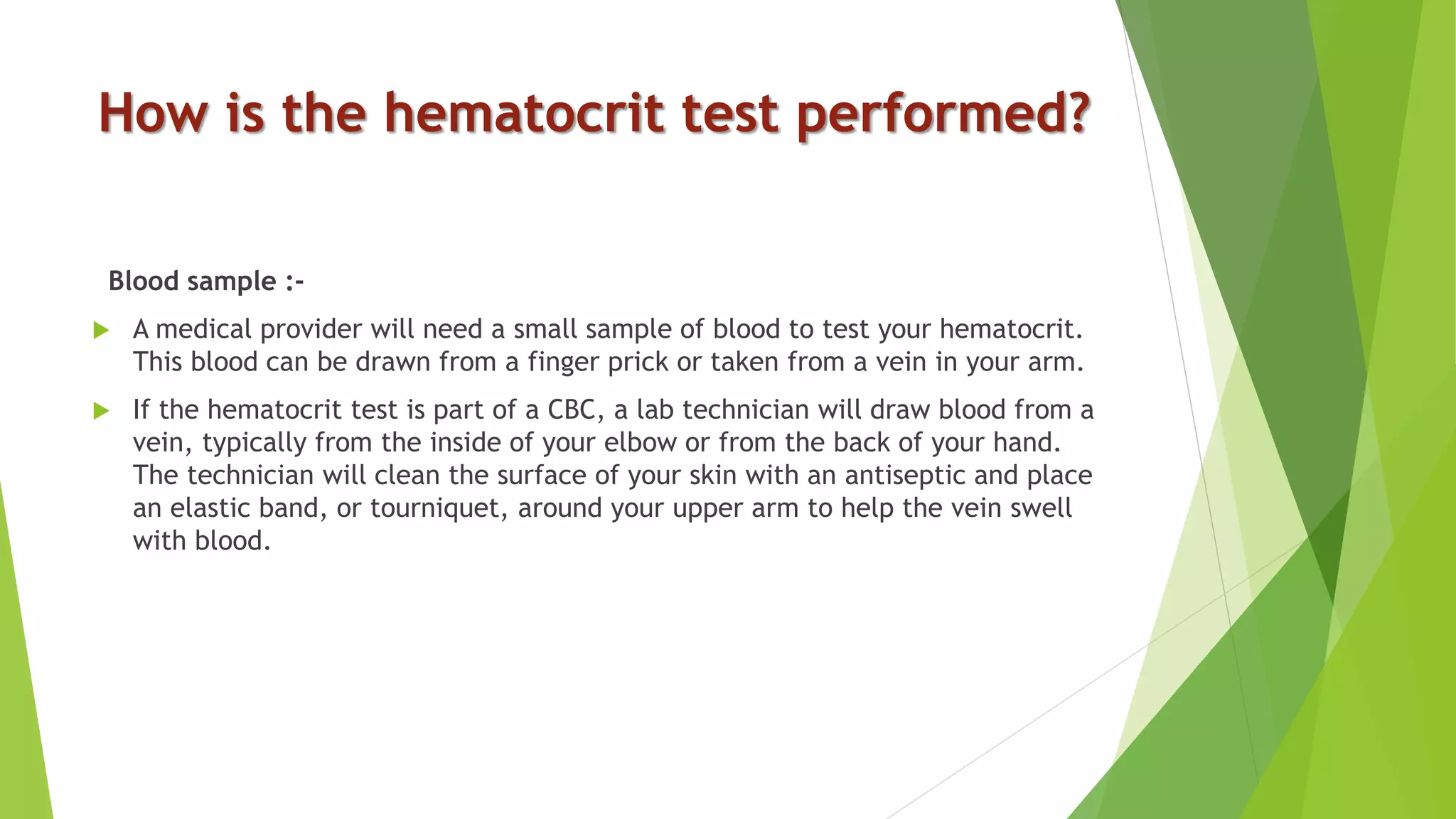 Hematocrit & rbc | PPTX