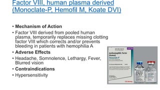 Hematoligical System Pharmacology.pptx