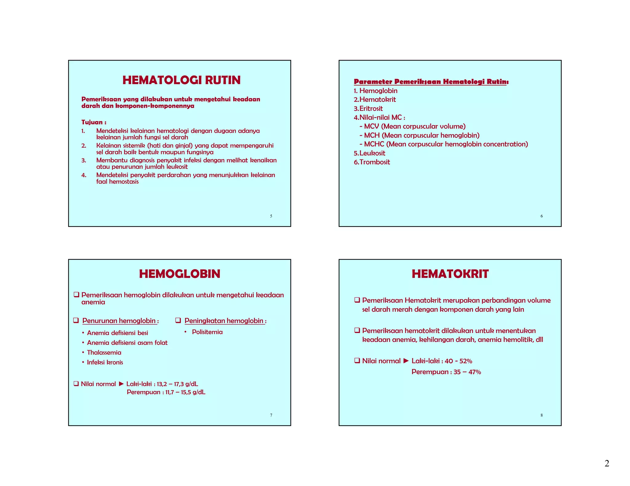 Hematologi | PPT