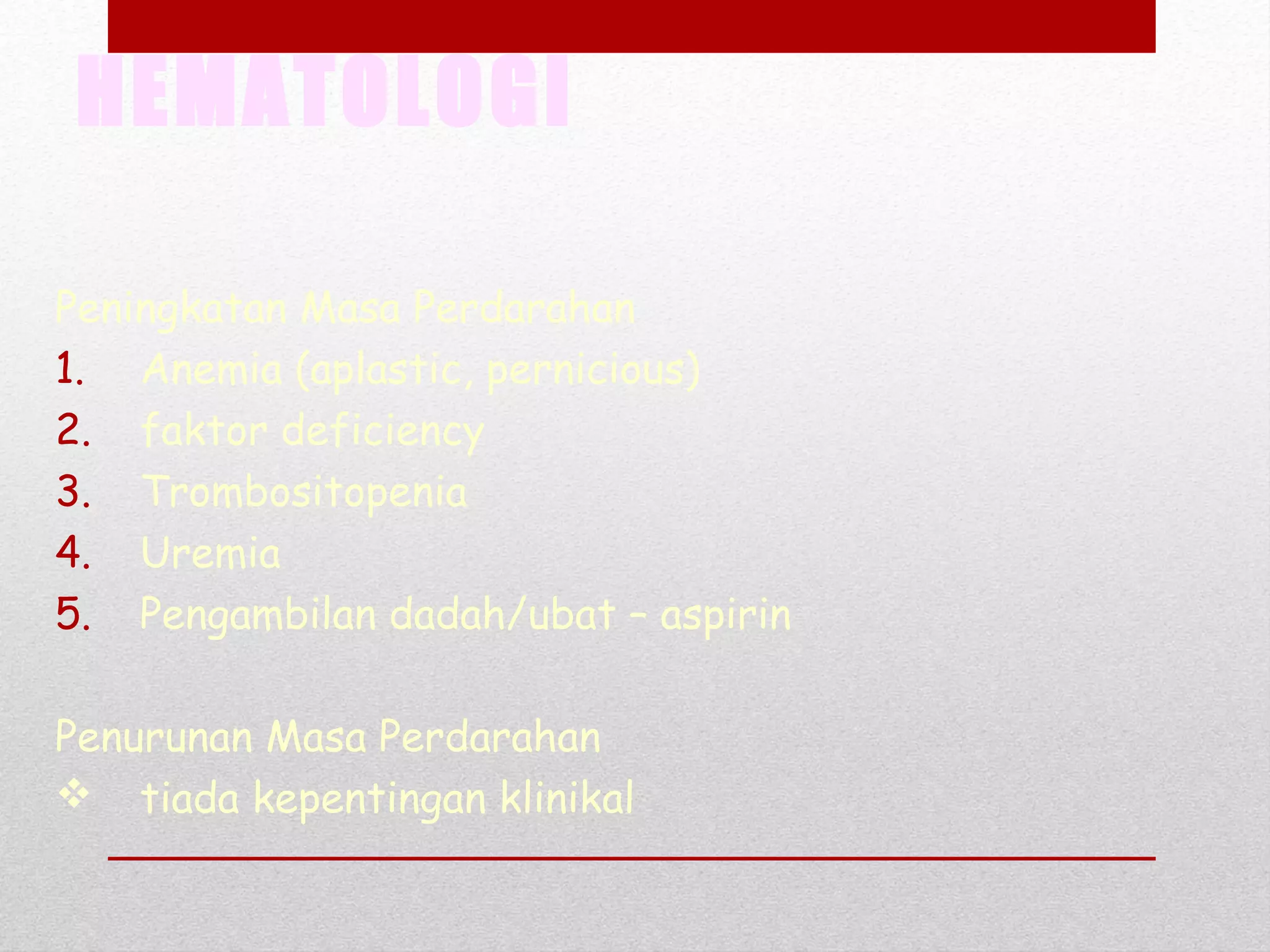 HEMATOLOGI - HEMAGLOBIN | PPT