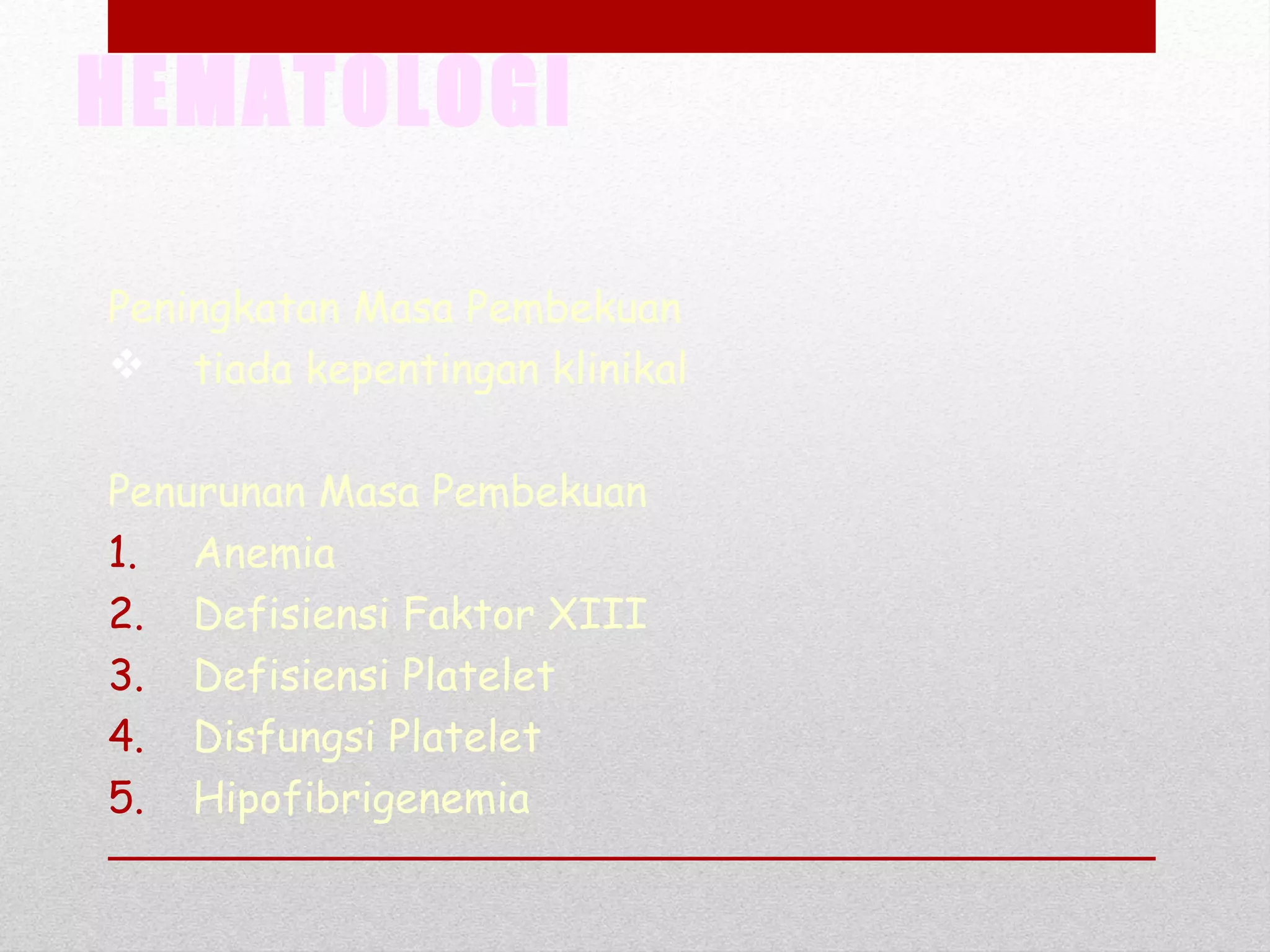 HEMATOLOGI - HEMAGLOBIN | PPT