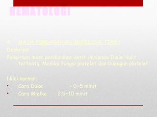 HEMATOLOGI - HEMAGLOBIN | PPT