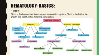 Hematological. exam | PPTX