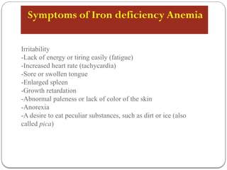 Hematological Disorders ppts to educate about anemia | PPTX