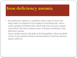 Hematological Disorders ppts to educate about anemia | PPTX