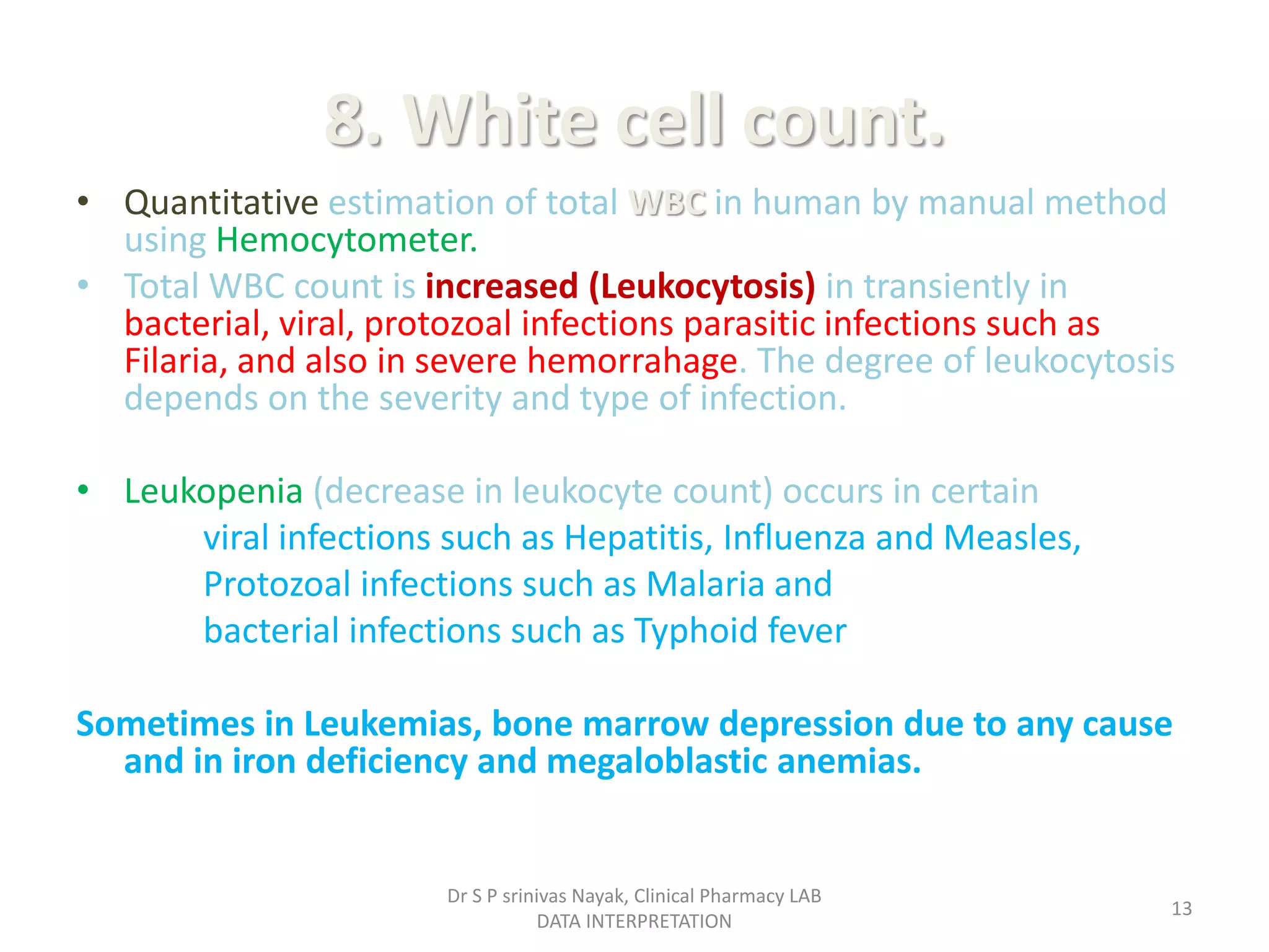 Hematological laboratory tests | PPTX