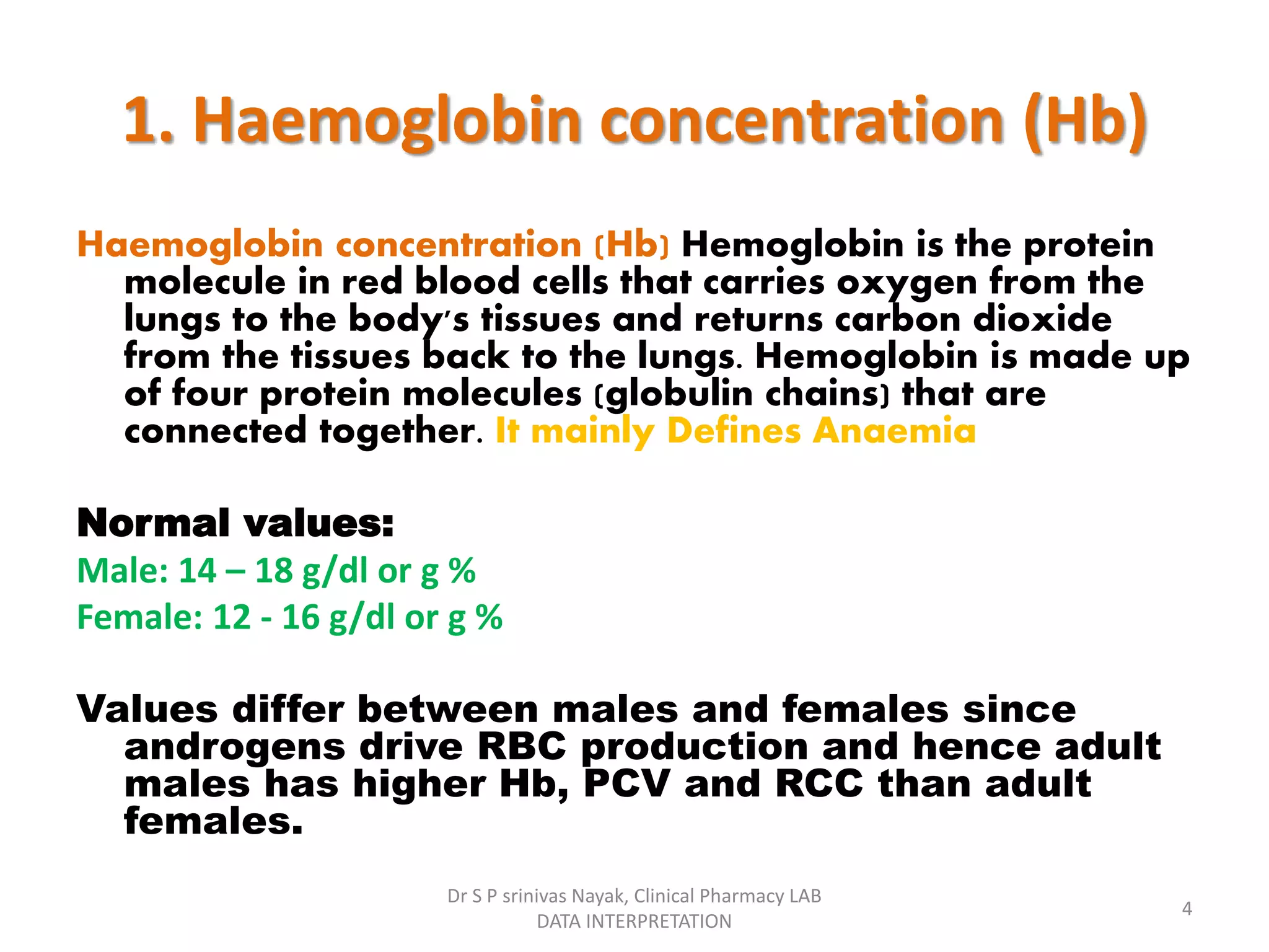 Hematological laboratory tests | PPTX