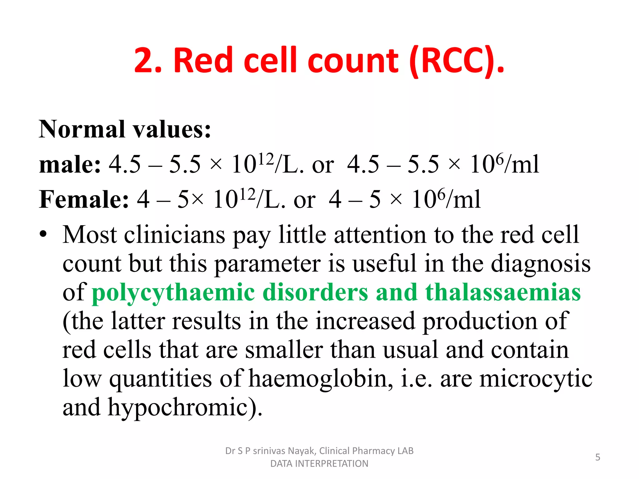 Hematological laboratory tests | PPTX