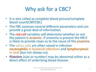 Hematological laboratory tests | PPTX