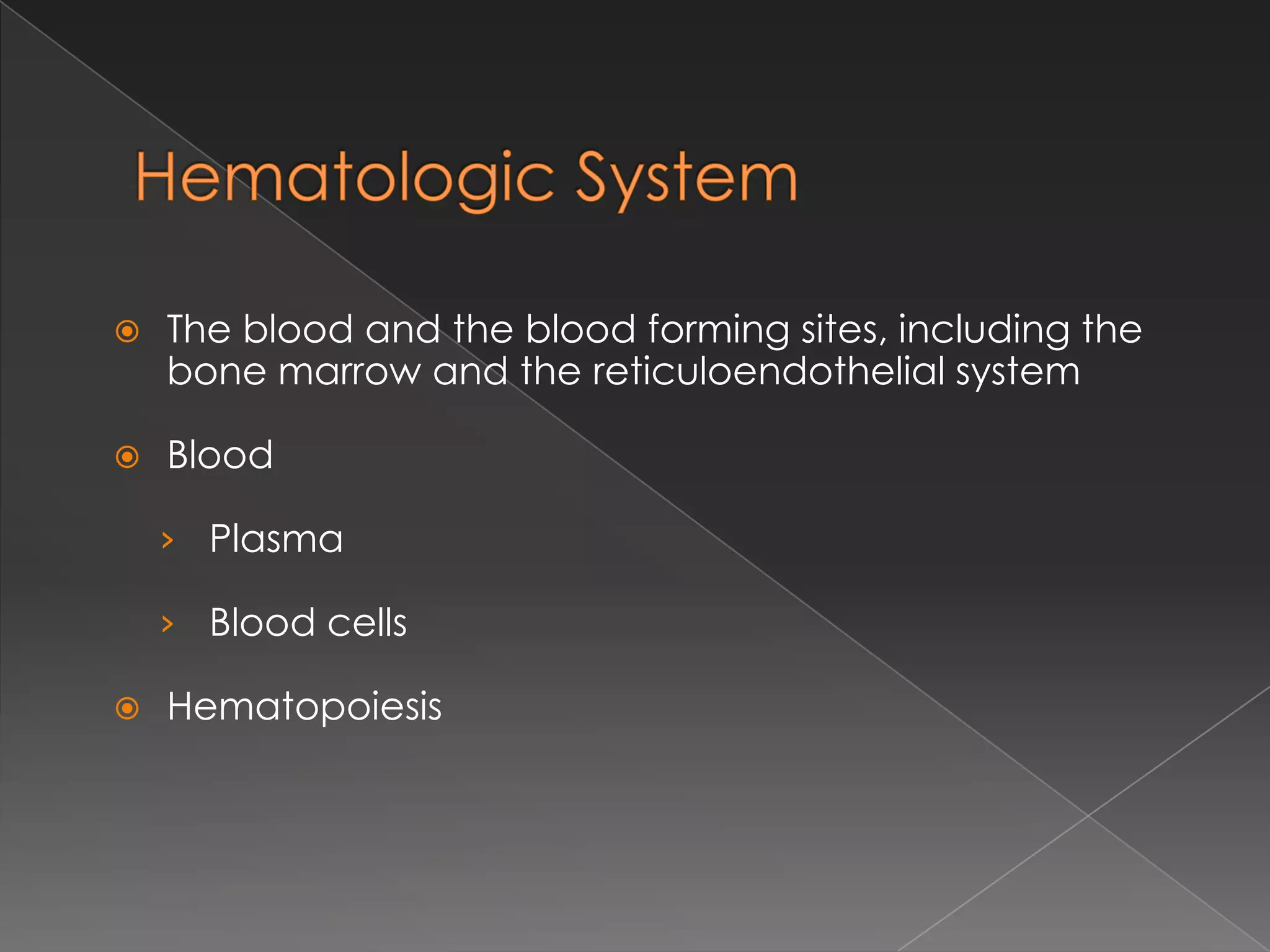 Hematologic disorders | PPTX