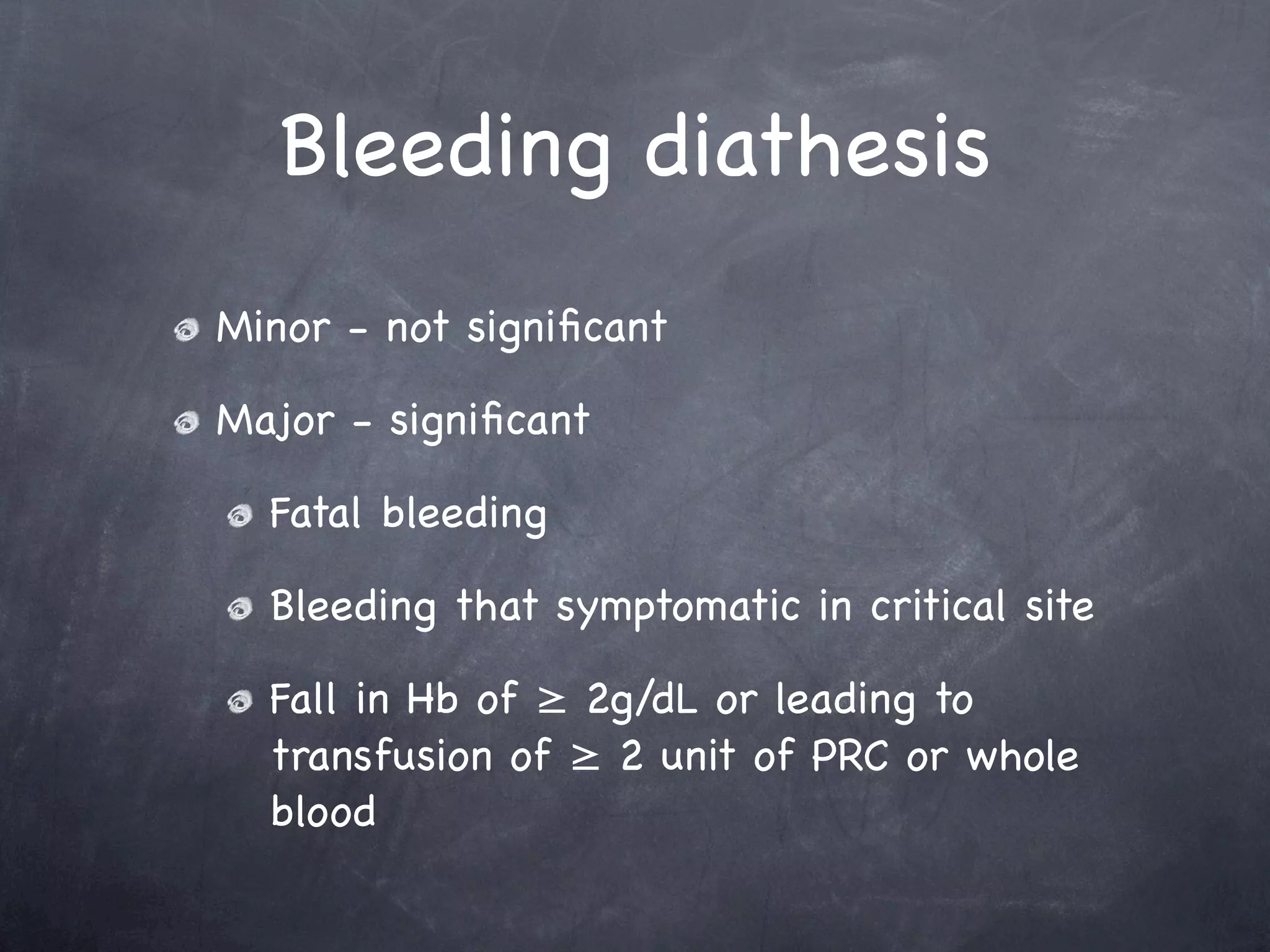 Hematologic emergency | KEY