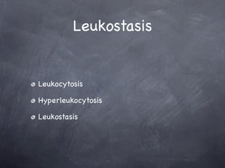 Hematologic emergency | KEY