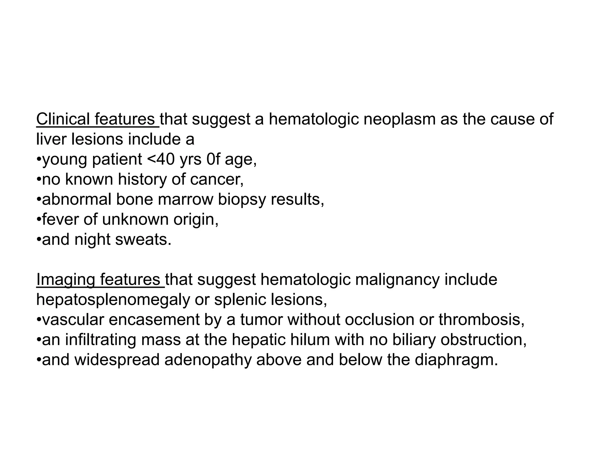 Hematologic malignancies of the liver | PPTX