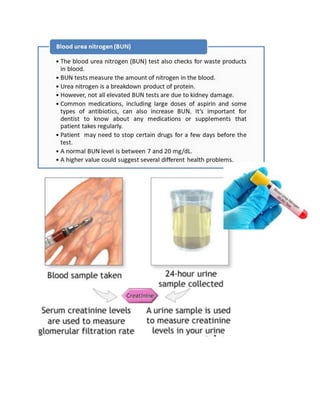 Laboratory investigations for different systemic diseases | DOCX ...