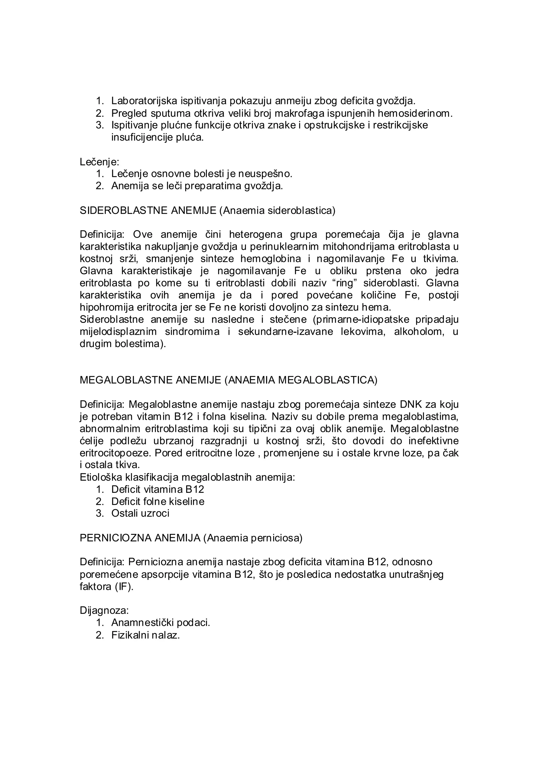 Hematologija(anemije) | PDF