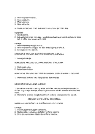 Hematologija(anemije) | PDF