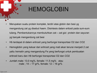 Hematologi | PPTX