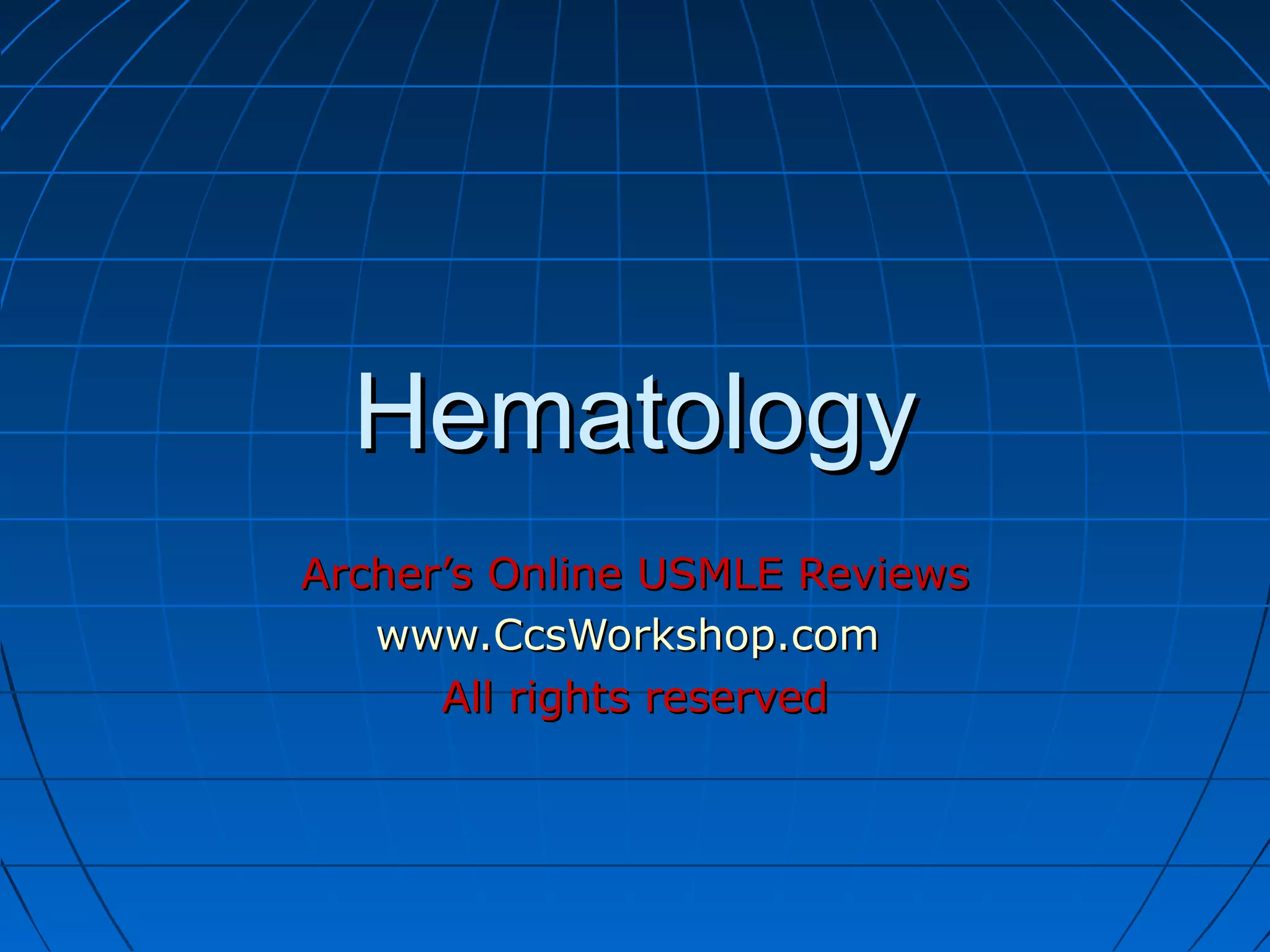 Hematology | PPT