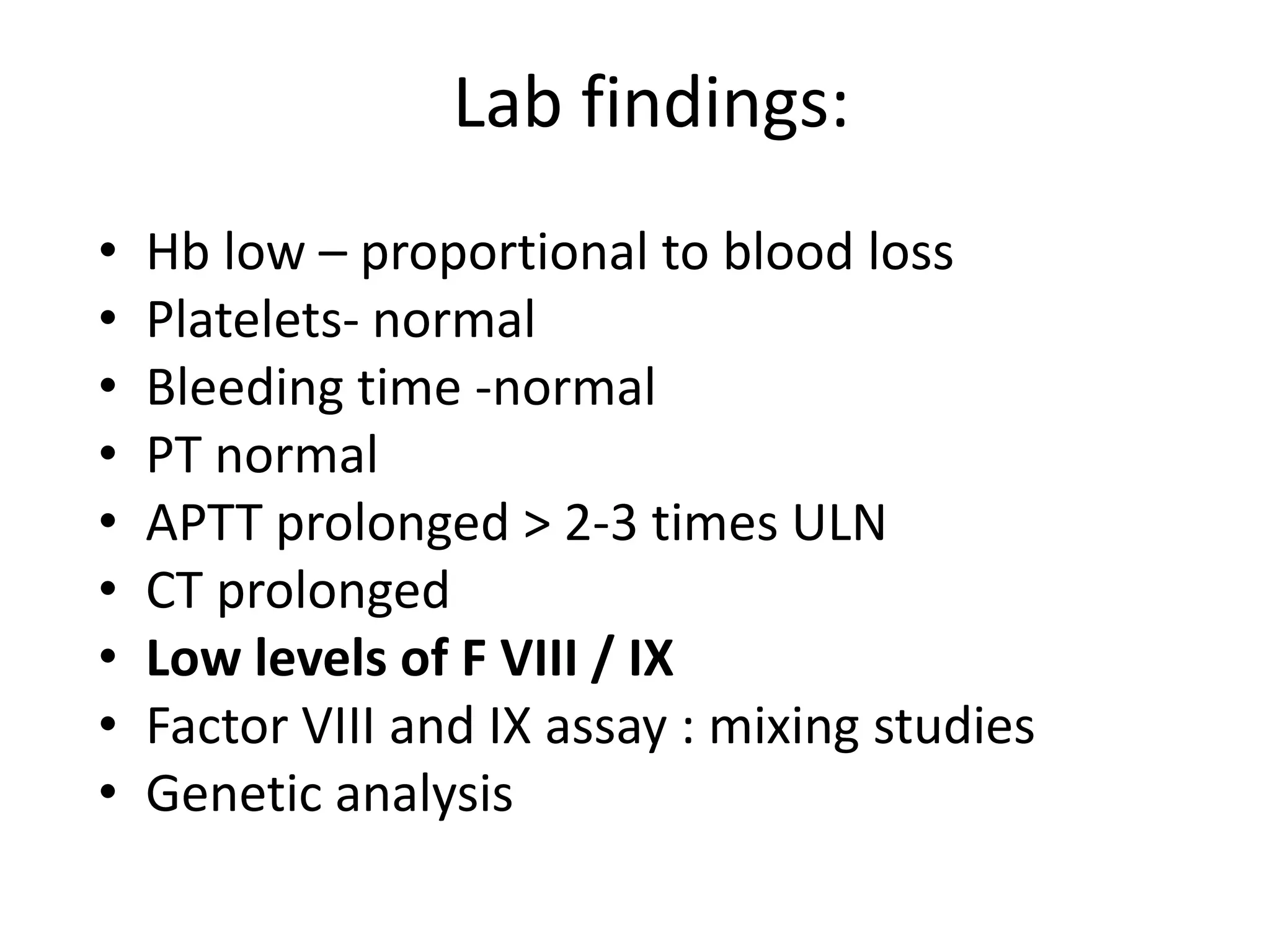 Hemophilia | PPTX