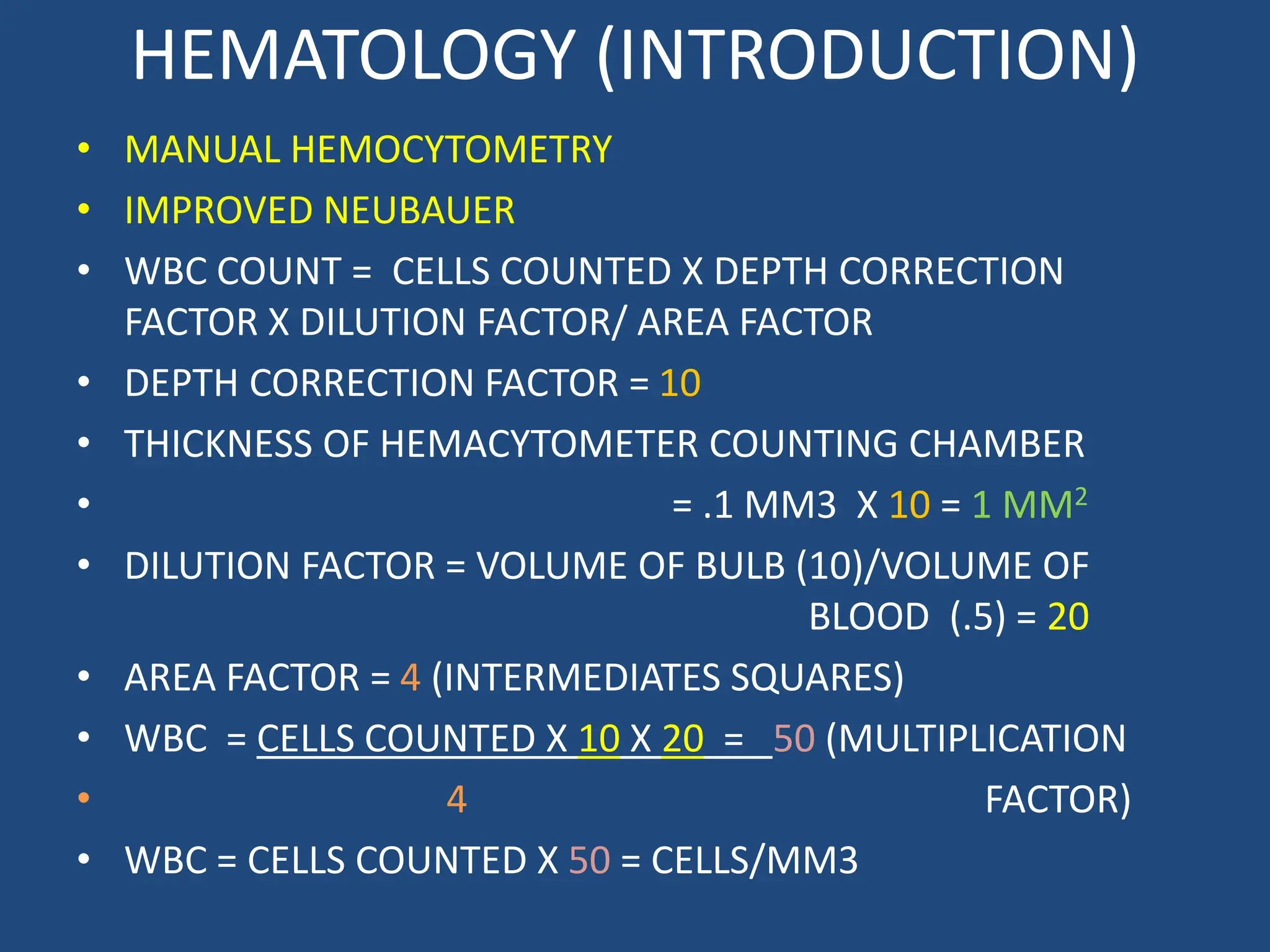 INTRODUCTION TO CLINICAL HEMATOLOGY powerpoint | PPTX