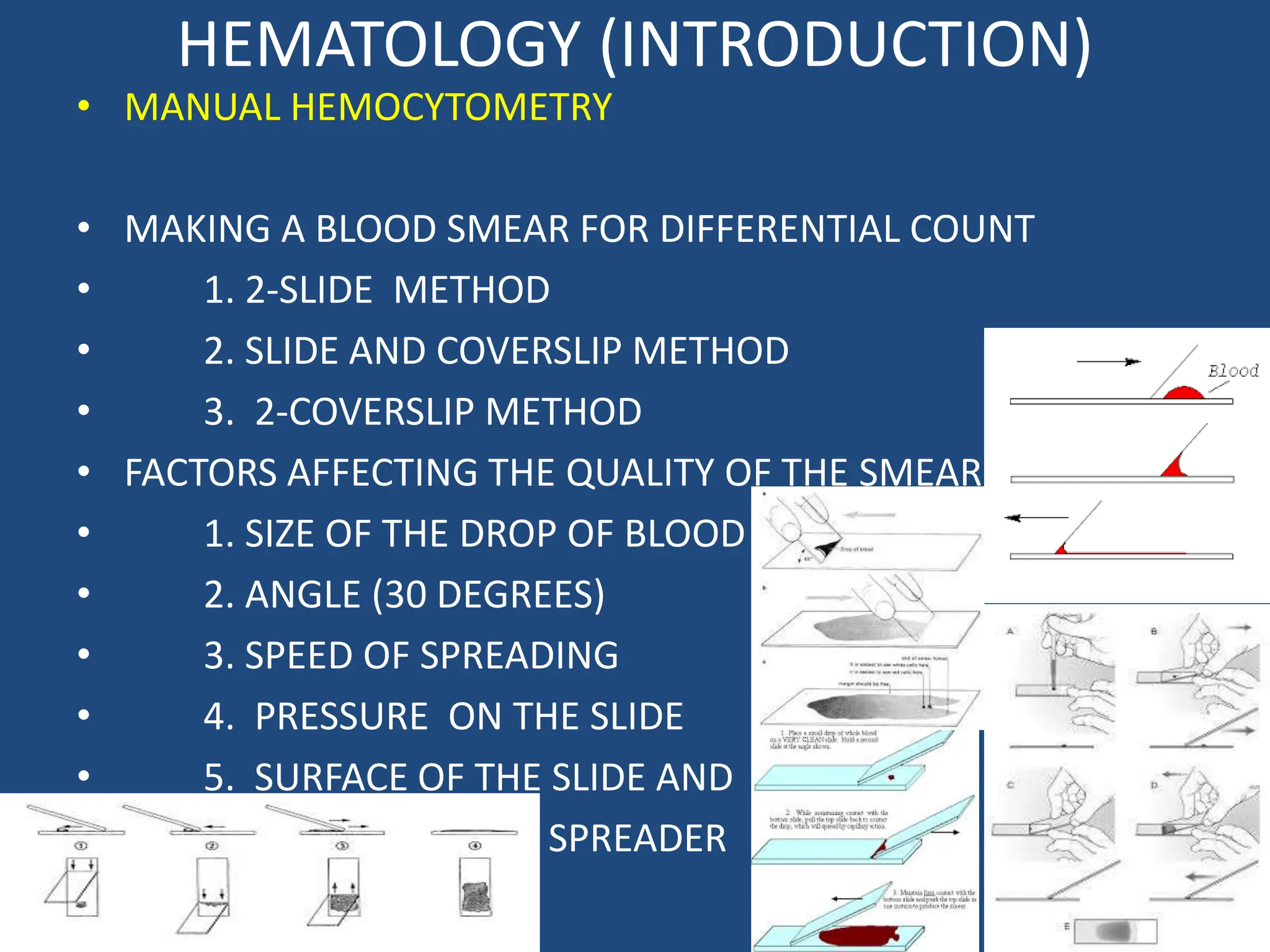 INTRODUCTION TO CLINICAL HEMATOLOGY powerpoint | PPTX
