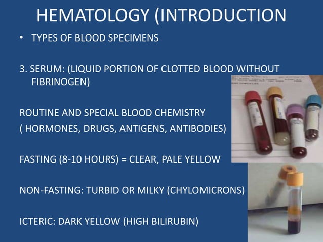 INTRODUCTION TO CLINICAL HEMATOLOGY powerpoint | PPTX