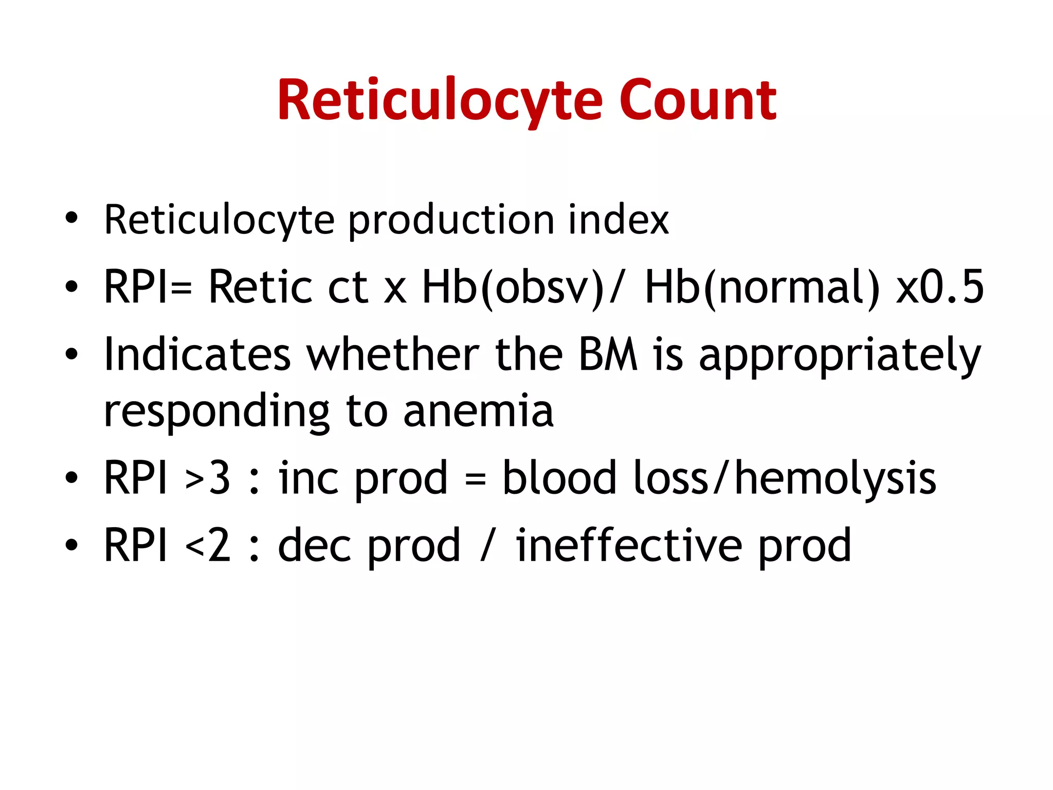 Introduction to Hematology and Anemia | PPTX