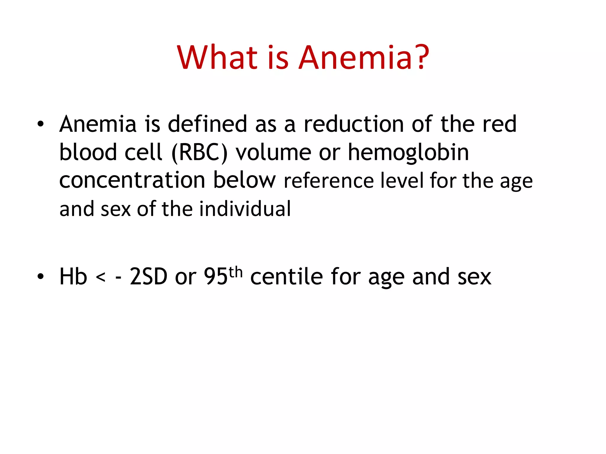 Introduction to Hematology and Anemia | PPTX | Blood Disorders ...
