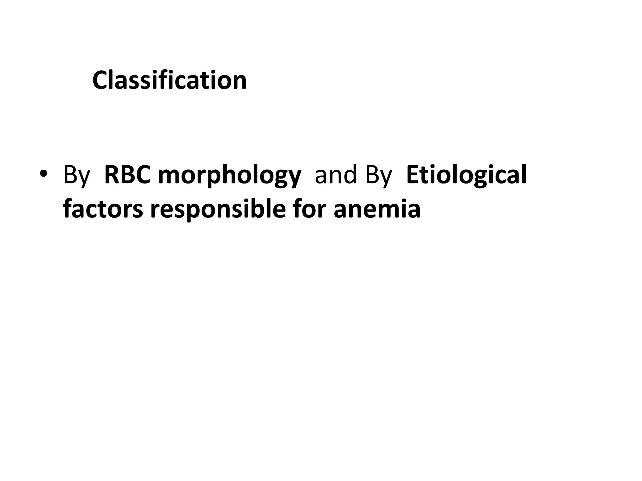 Introduction to Hematology and Anemia | PPTX