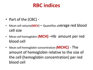 Introduction to Hematology and Anemia | PPTX
