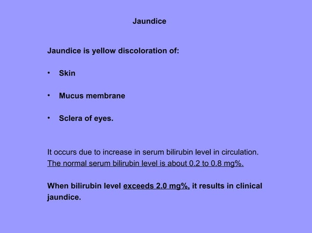 Hematology 6 jaundice | PPT | Digestive Disorders | Diseases and Conditions