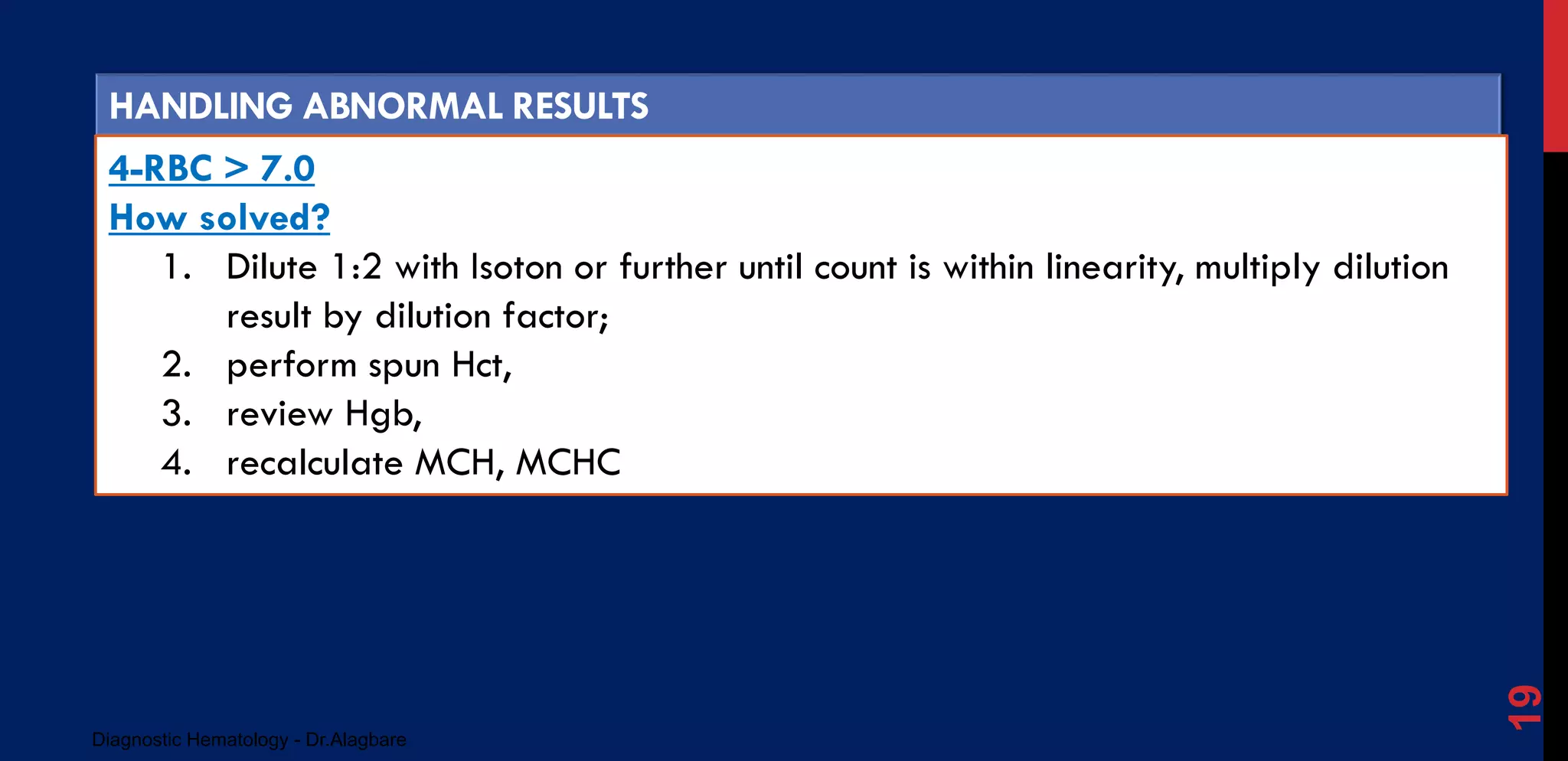 Hematology analyzer channels-modes- handling errors | PDF