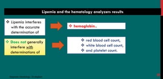 Hematology analyzer detecting erroneous blood counts | PPT
