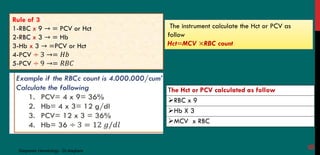Hematology analyzer RBC-indices importance | PPT