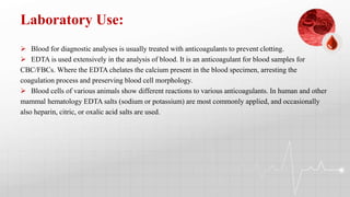 Anticoagulant EDTA | PPTX