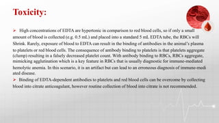 Anticoagulant EDTA | PPTX