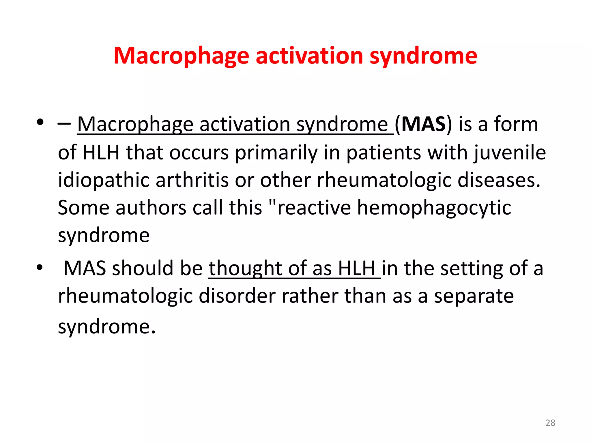 Hemophagocytic lymphohistocytosis Awareness HLH | PPTX