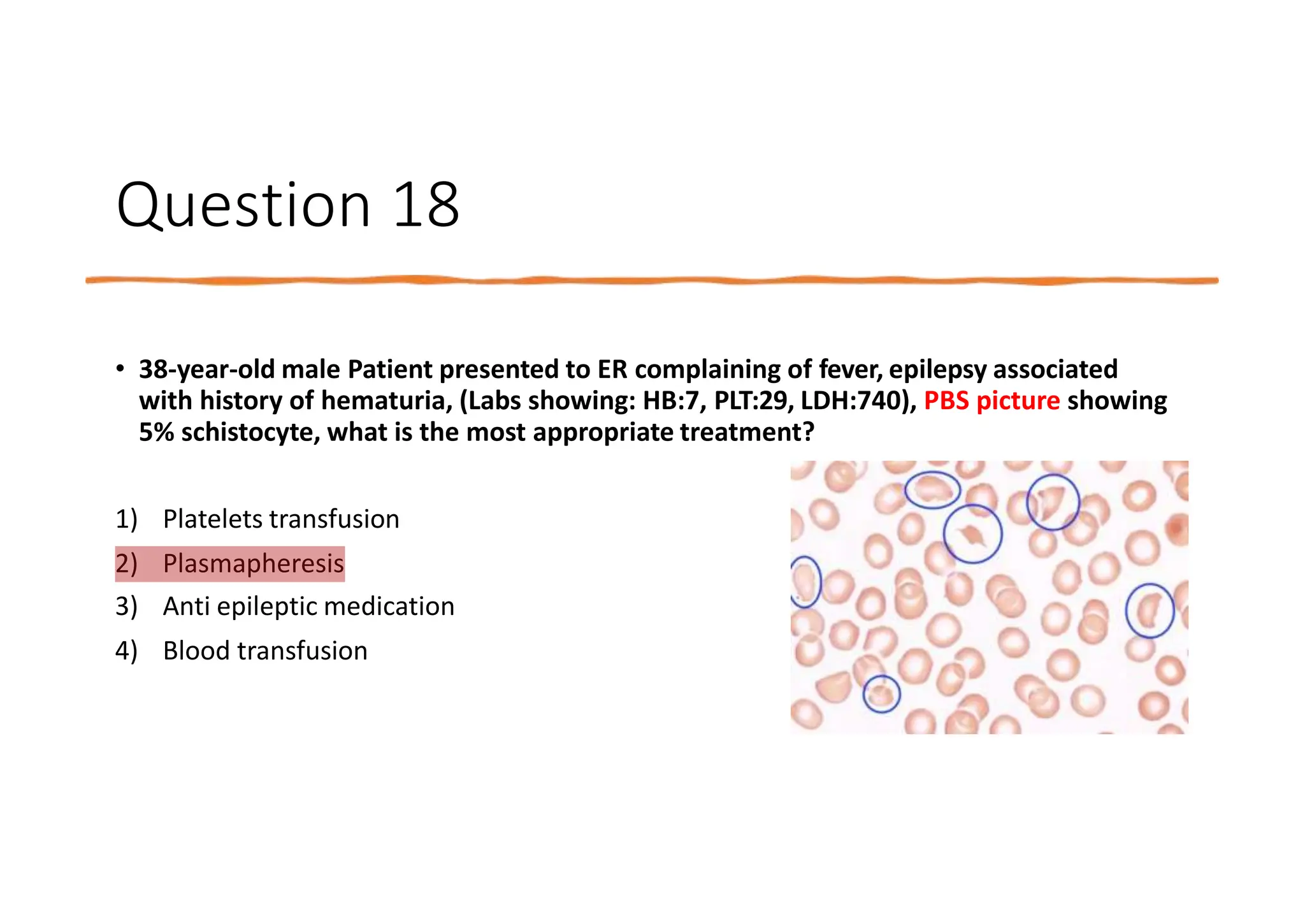 Hematology MCQ's for exams | PPTX